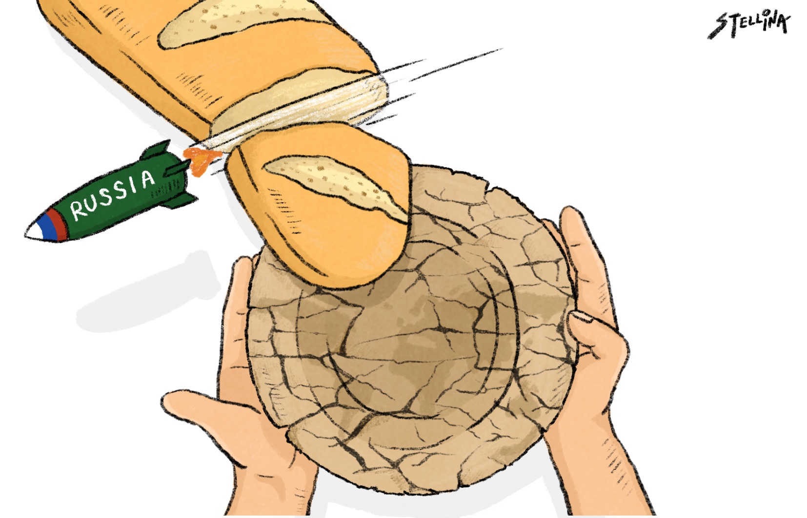 Global Food Crisis – Cartoons by Stellina