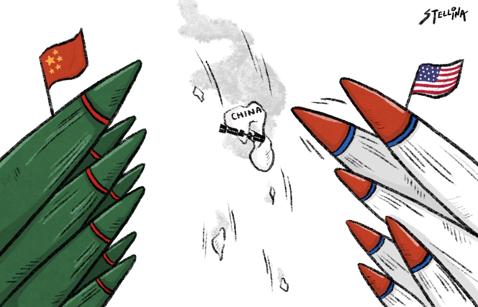 The Chinese Balloon Crisis – Cartoons by Stellina