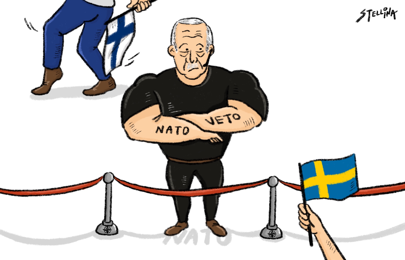 Finland joining Nato. What about Sweden? – Cartoons by Stellina