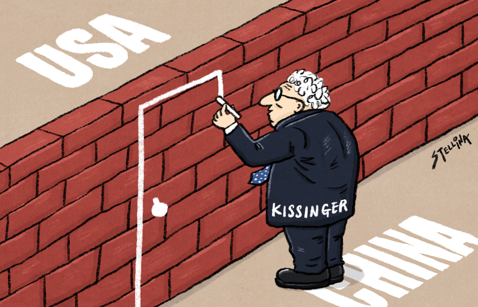 Kissinger’s backdoor diplomacy is coming back? – Cartoons by Stellina