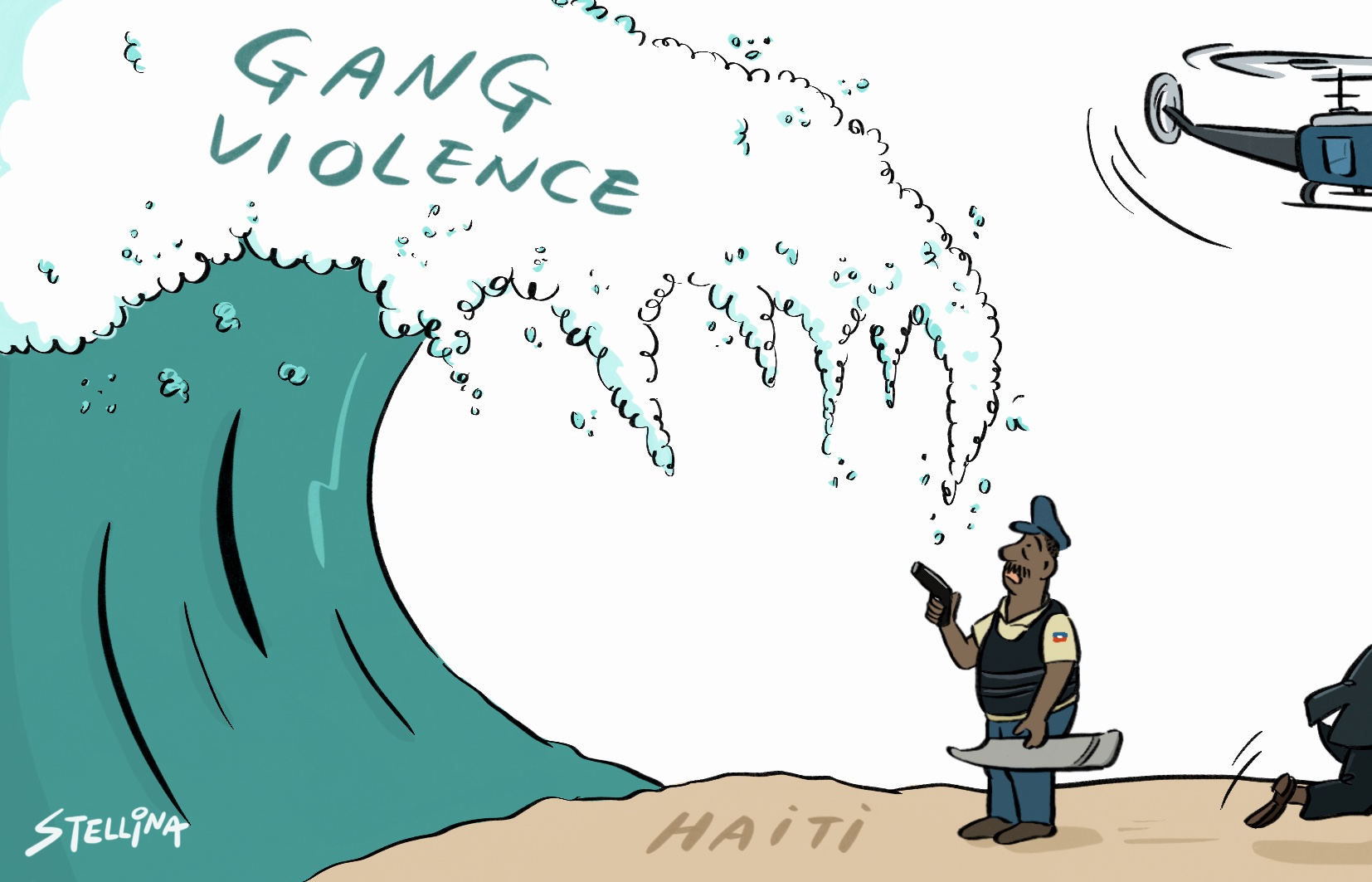 Gang violence in Haiti – Cartoons by Stellina