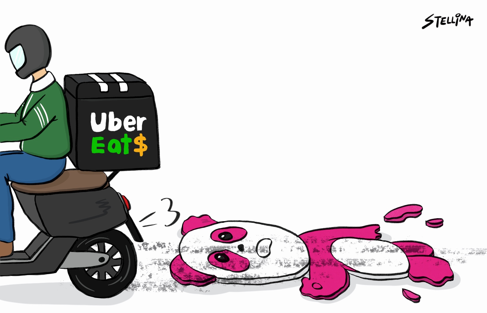 Uber Eats to buy Foodpanda business in Taiwan – Cartoons by Stellina