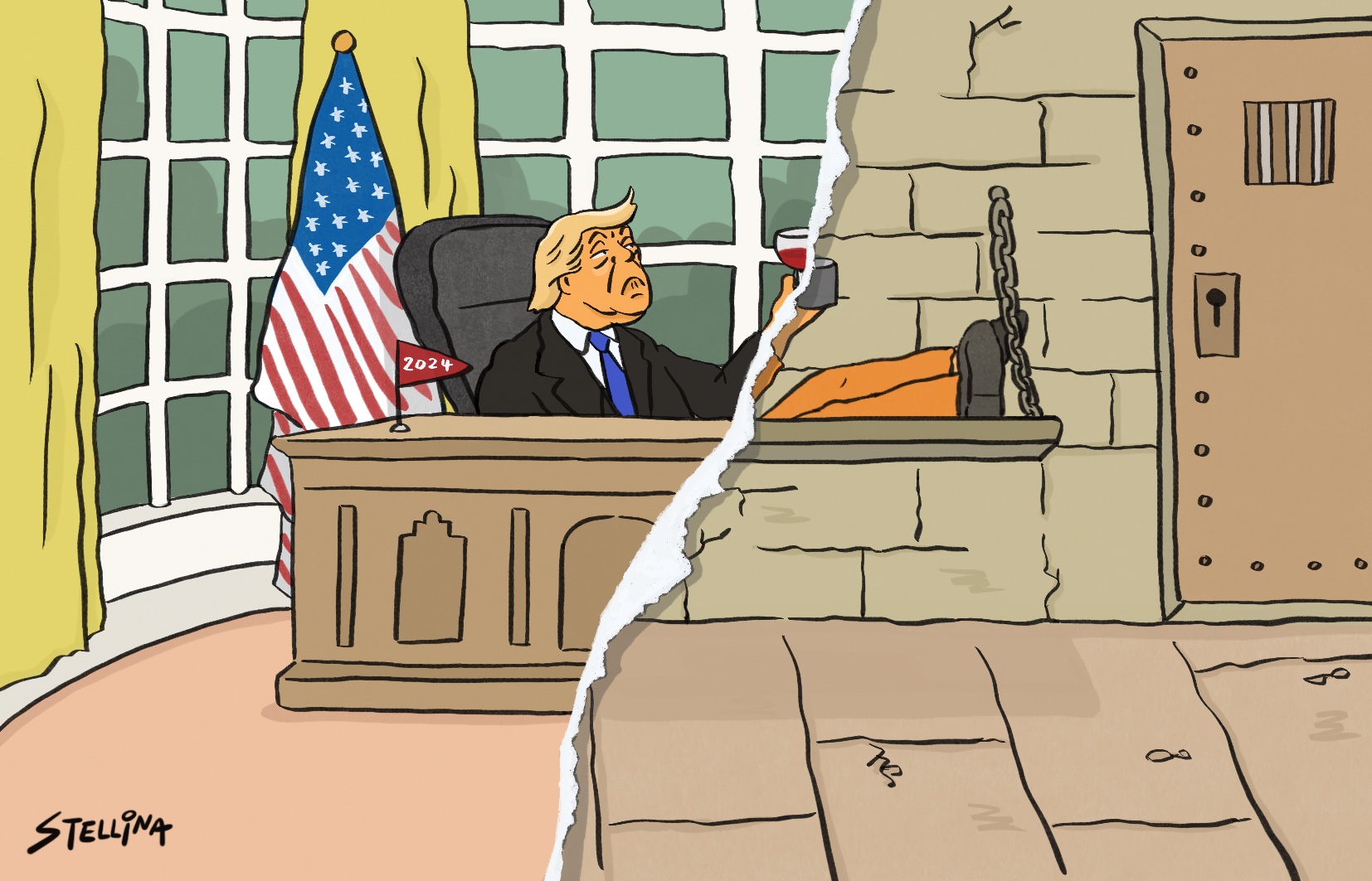 Trump, GUILTY! – Cartoons by Stellina