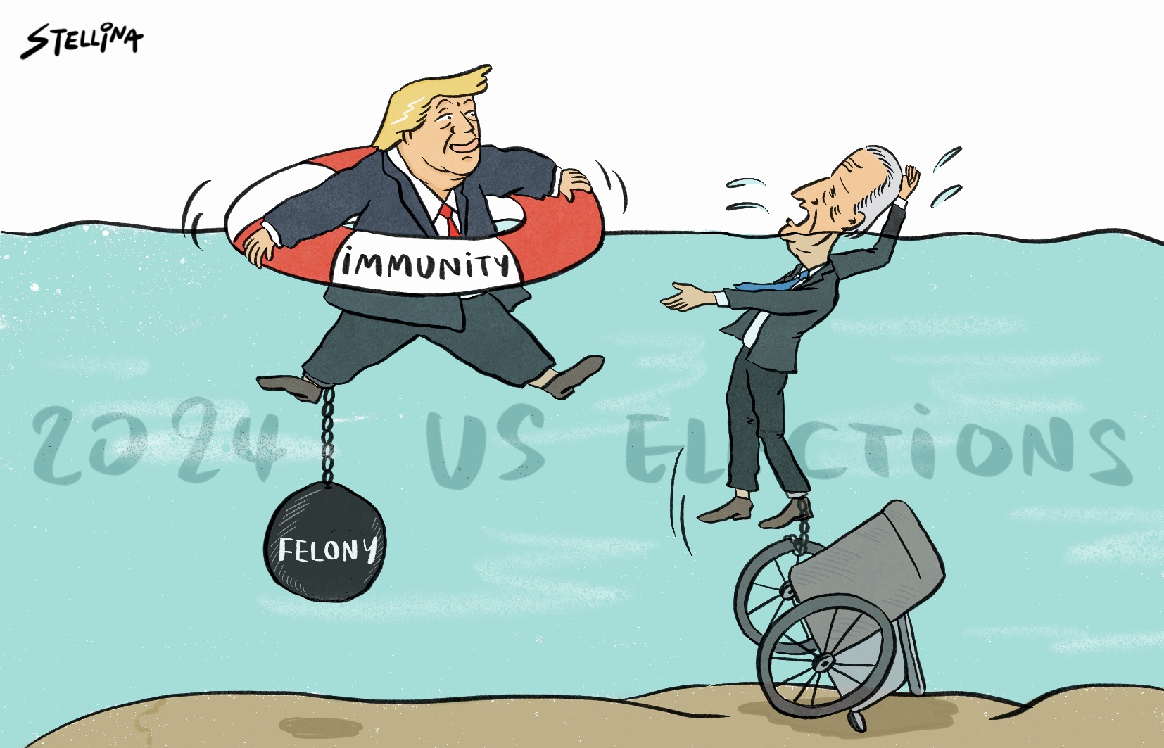 2024 US presidential election – Cartoons by Stellina