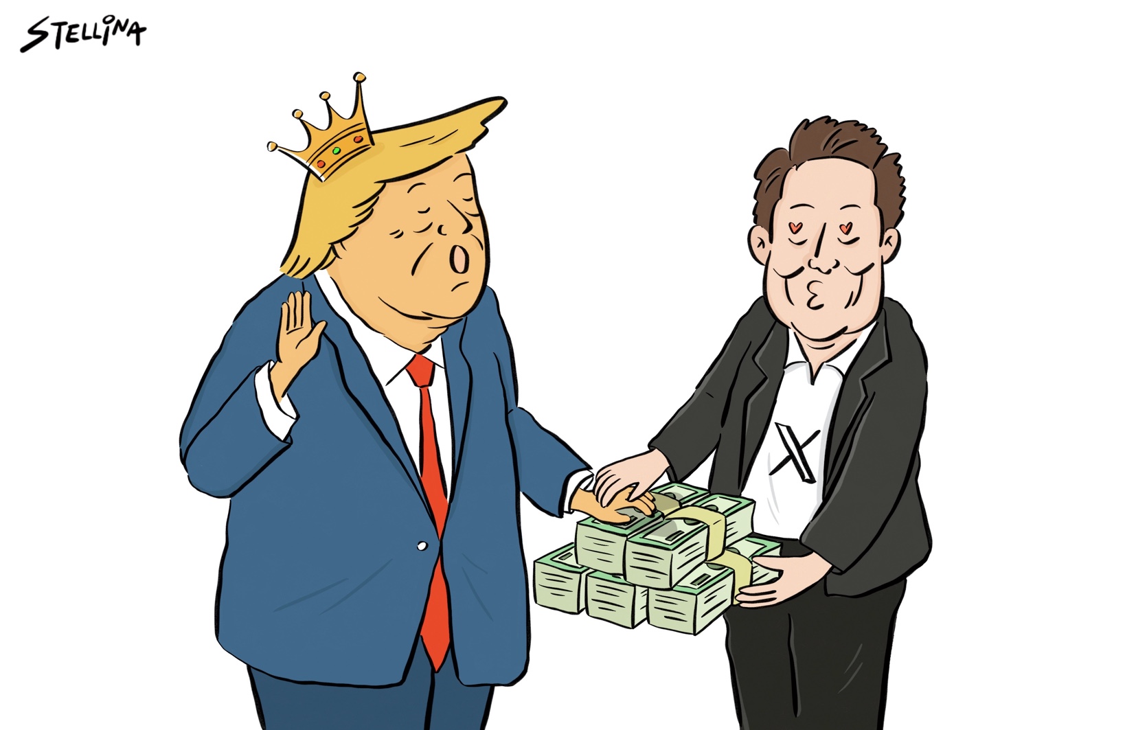 Trump’s inauguration – Cartoons by Stellina