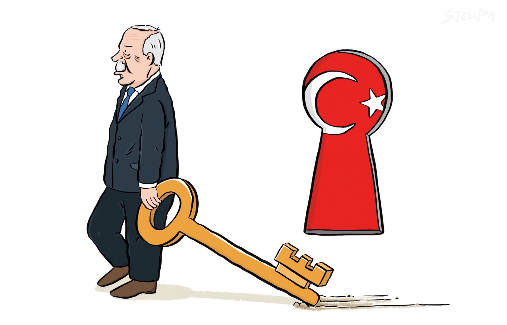 Erdogan’s crackdown on democracy in Turkey – Cartoons by Stellina