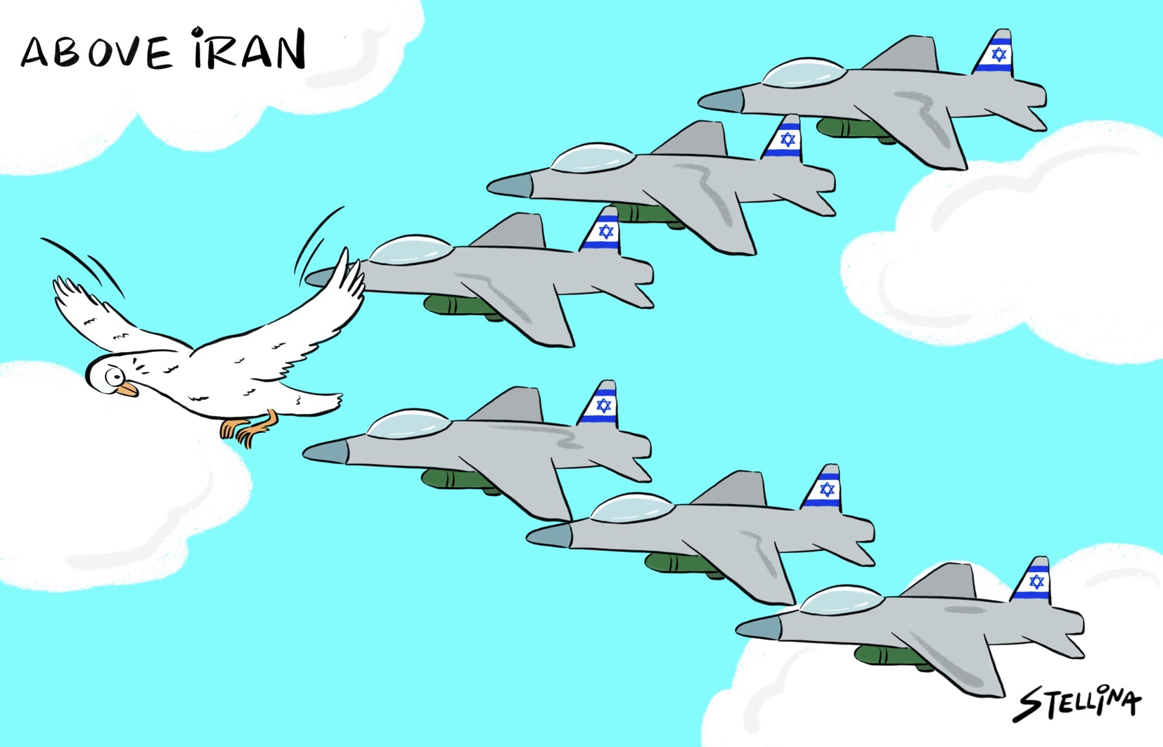 Above Iran – Cartoons by Stellina